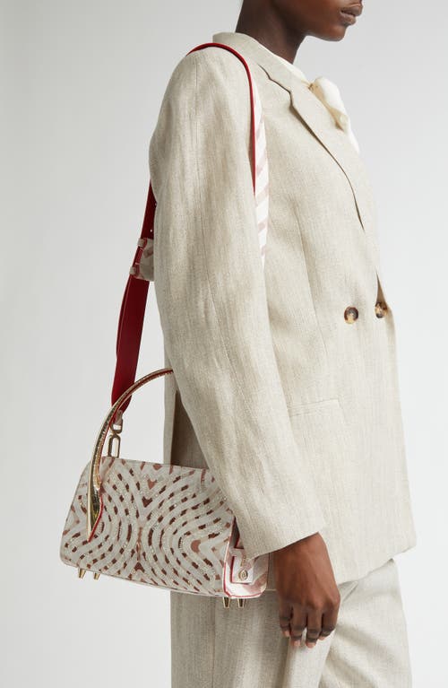 CHRISTIAN LOUBOUTIN Eloise Gaagal Grommets Baguette Bag
